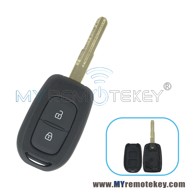 2 Button Remote Key shell For 2016 2017 Renault Duster Sandero Kwid