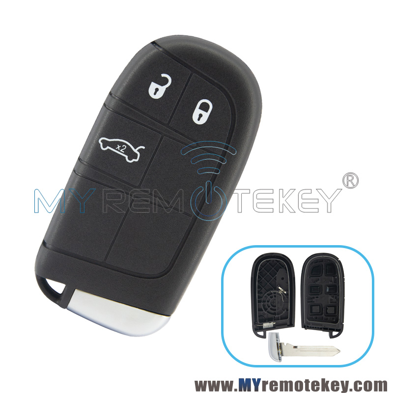 FCC M3N-40821302 smart key case 3 button for 2011-2018 Chrysler 300 ...