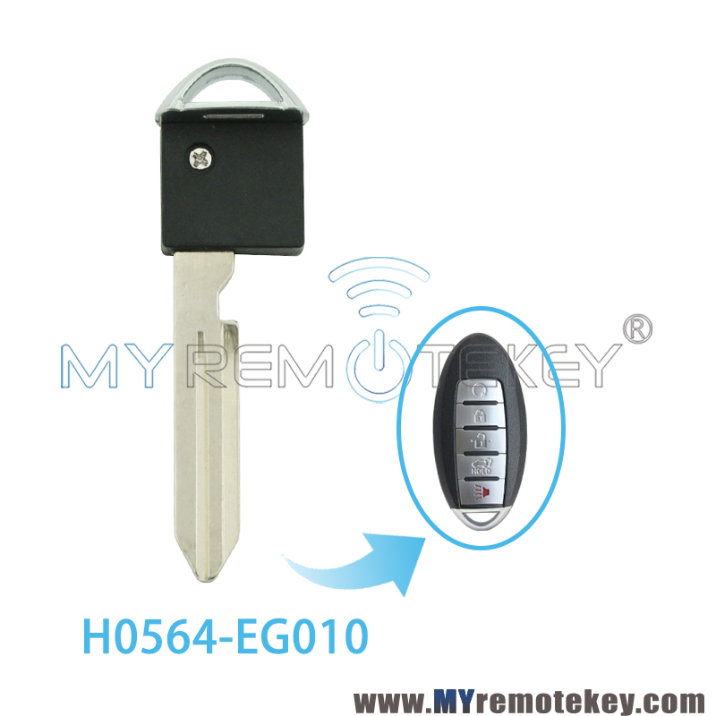 H0564-JA00A H0564-EG010 Smart key blade NSN14 no chip for NISSAN Prox ...