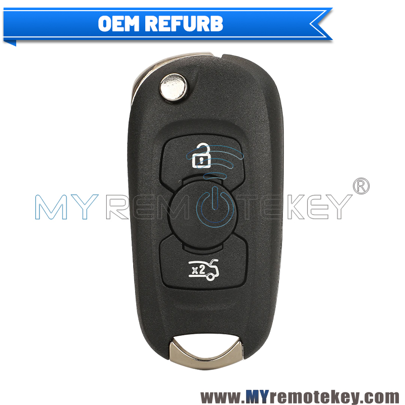 Flip remote key Original board 3 button 433mhz HITAG 2 ID46 for Opel ...
