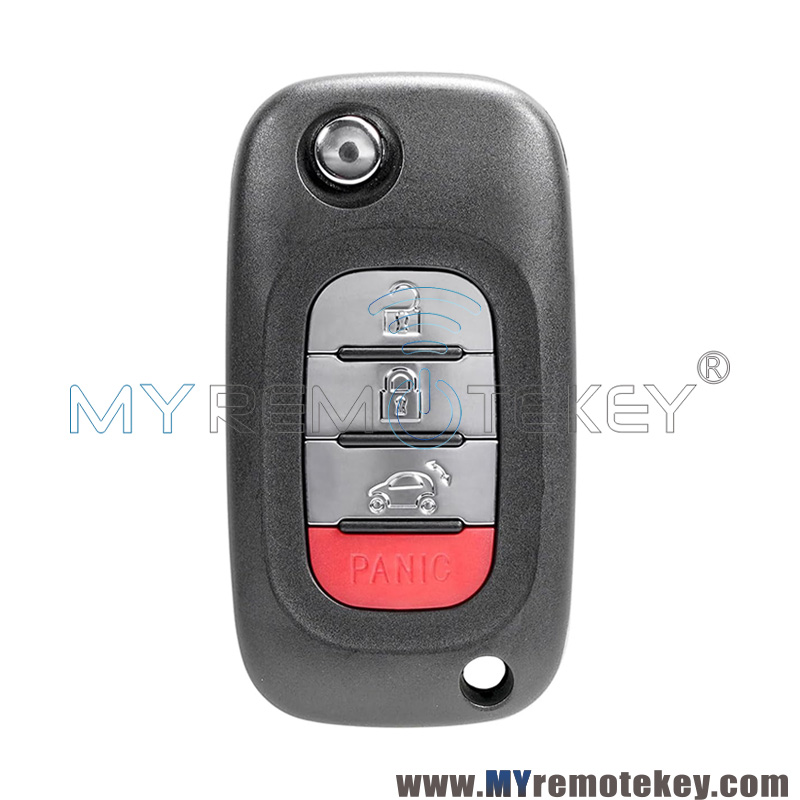 CWTWB1G767 Flip remote Key shell 4 button for Mercedes Benz Smart ...