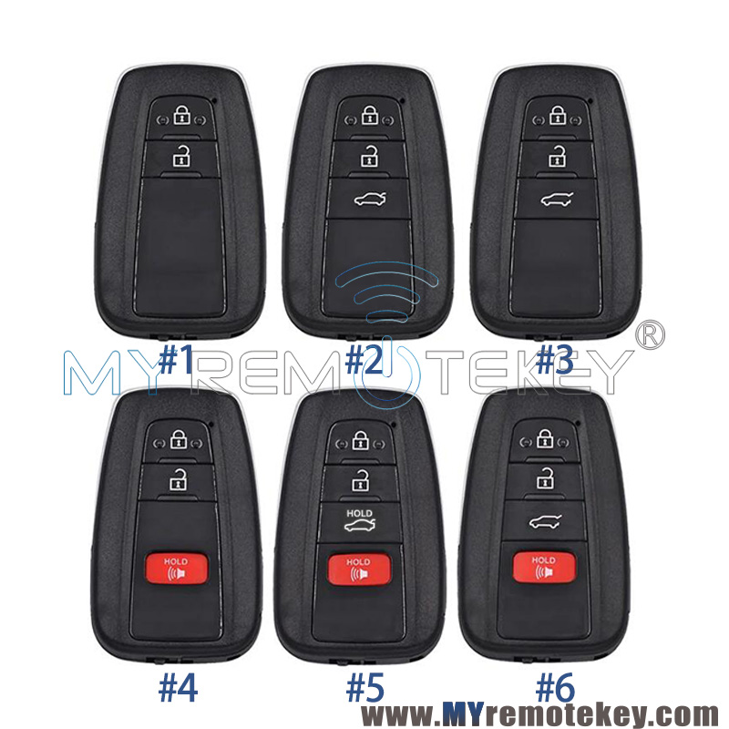 Autel/Xhorse/Keydiy HYQ14FBC Universal Smart key shells 2/3/4 button ...