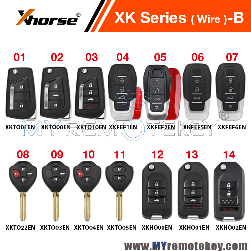 XK Series Xhorse VVDI Universal Remote Wired Remote Key-A