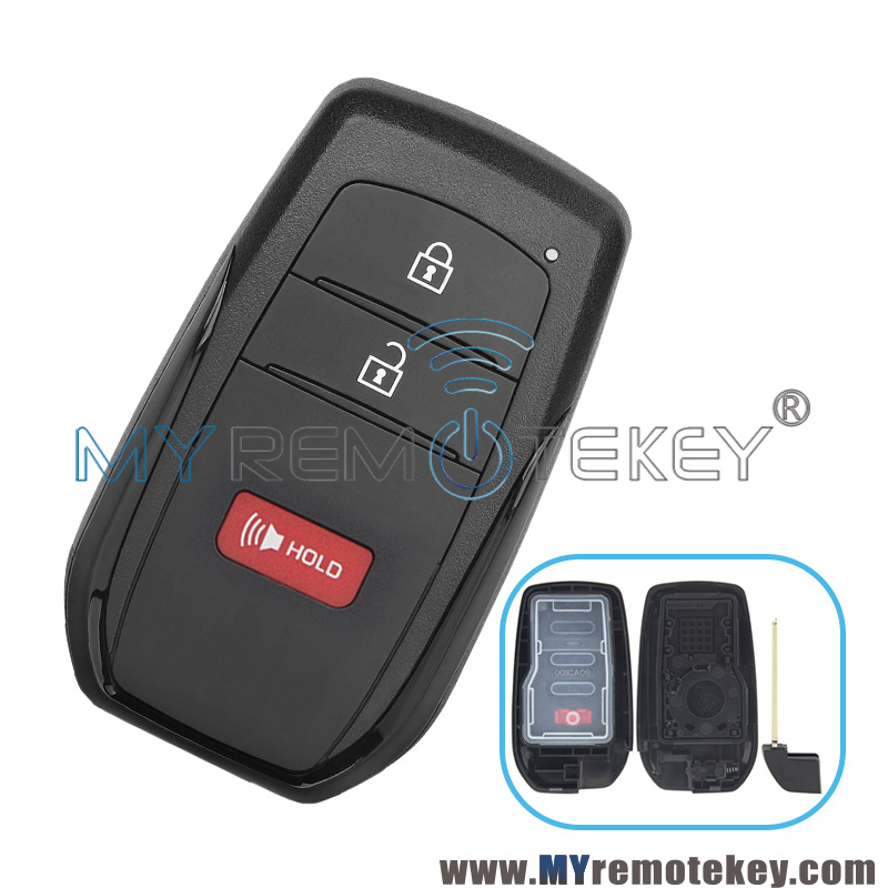 FCC HYQ14FBW Smart Key shell 3 Button for 2022 Toyota Corolla Cross PN ...