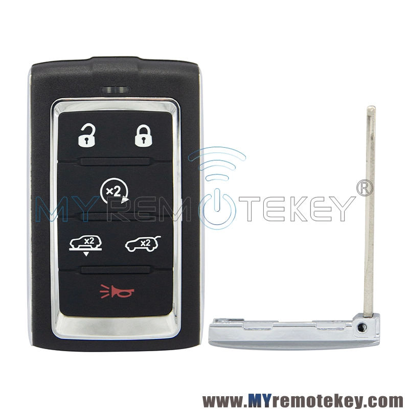FCC 2BAHD-KFW1 Smart key 6 button 433mhz 4A chip for 2024 Jeep Wagoneer ...