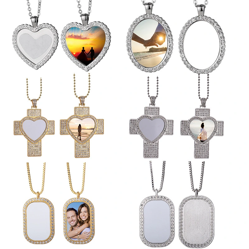 CHINESE WAREHOUSE Mixed Shape Sublimation Necklace