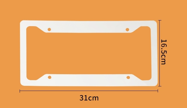 CHINESE WAREHOUSE Sublimation License Plate One Side