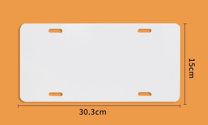 CHINESE WAREHOUSE Sublimation License Plate One Side