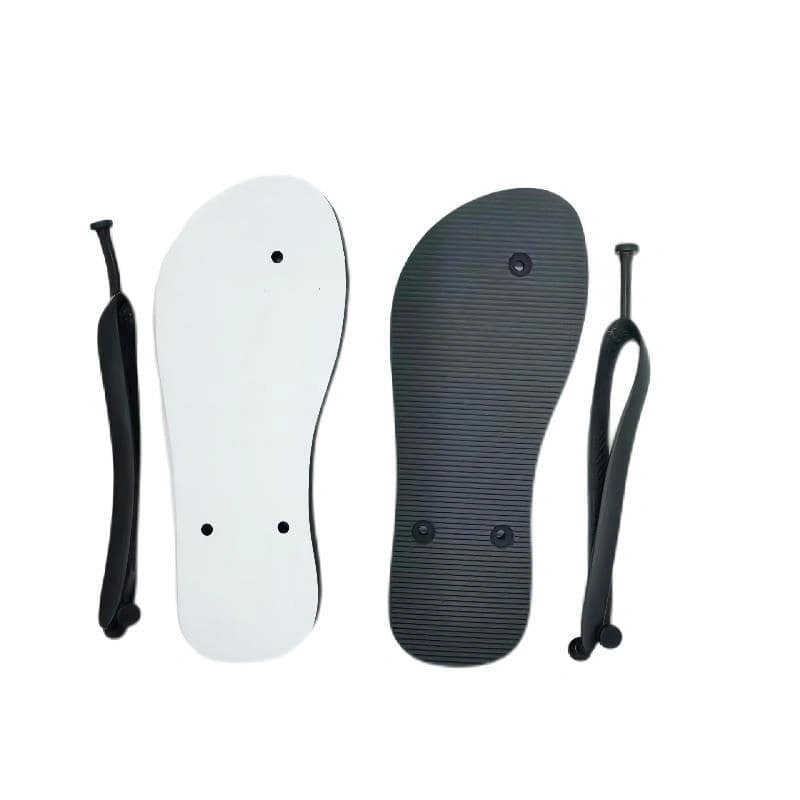 CHINESE WAREHOUSE Sublimation White Blanks Beach Flip Flops