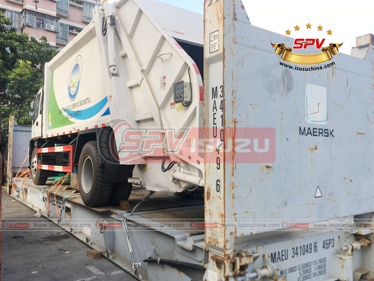 ISUZU 12m³ Garbage Compactor Truck with Sleeper On Sale - ISUZUCHINA