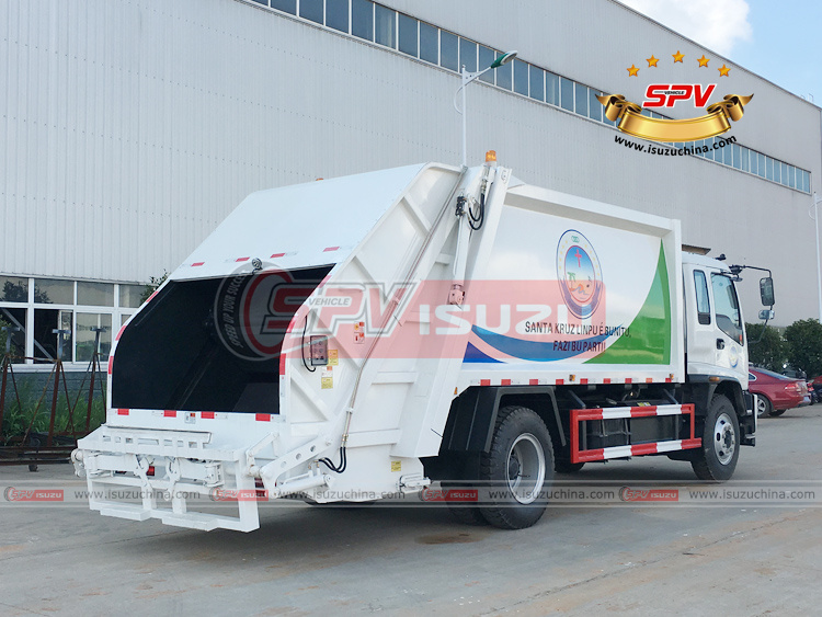 ISUZU 12m³ Garbage Compactor Truck with Sleeper On Sale - ISUZUCHINA