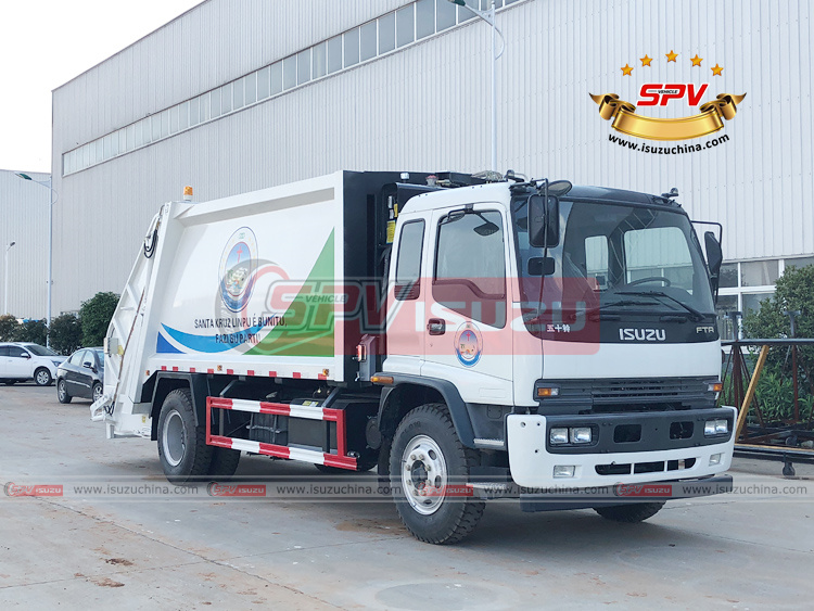 ISUZU 12m³ Garbage Compactor Truck with Sleeper On Sale - ISUZUCHINA