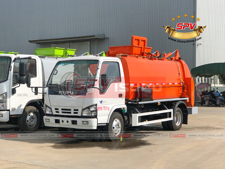 4,000L ISUZU Food Waste Garbage Truck Price | Kitchen Swill Disposal Truck