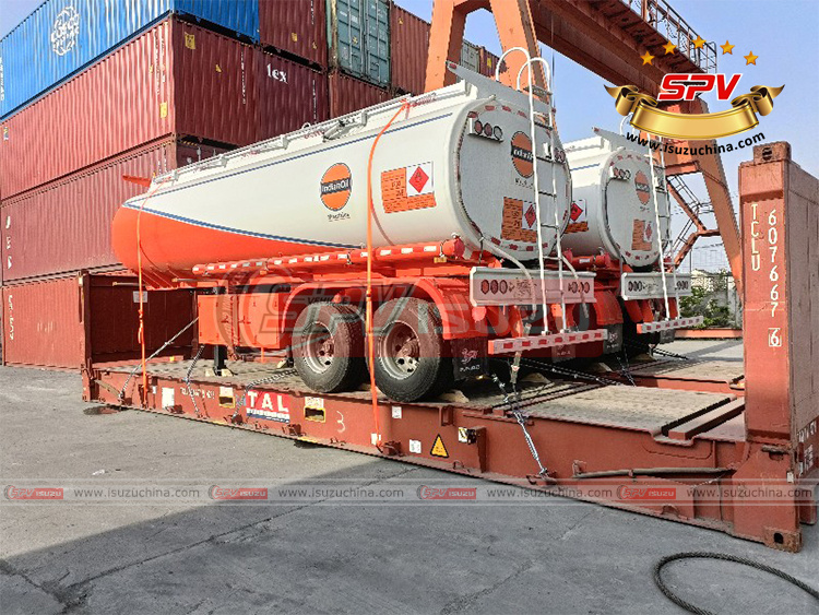 【April. 2023】To Mauritius - 2 Units of Aluminium Fuel Tank Semi-trailer ...