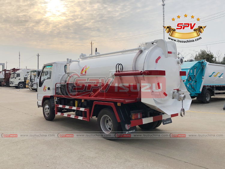 ISUZU 4,000 L Waste Water Disposal Truck Sale Online | Sanitary Truck