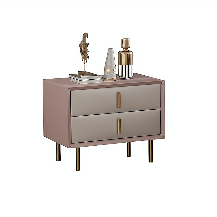 Light Luxury Bedside Table ILBT-011 (Pink)