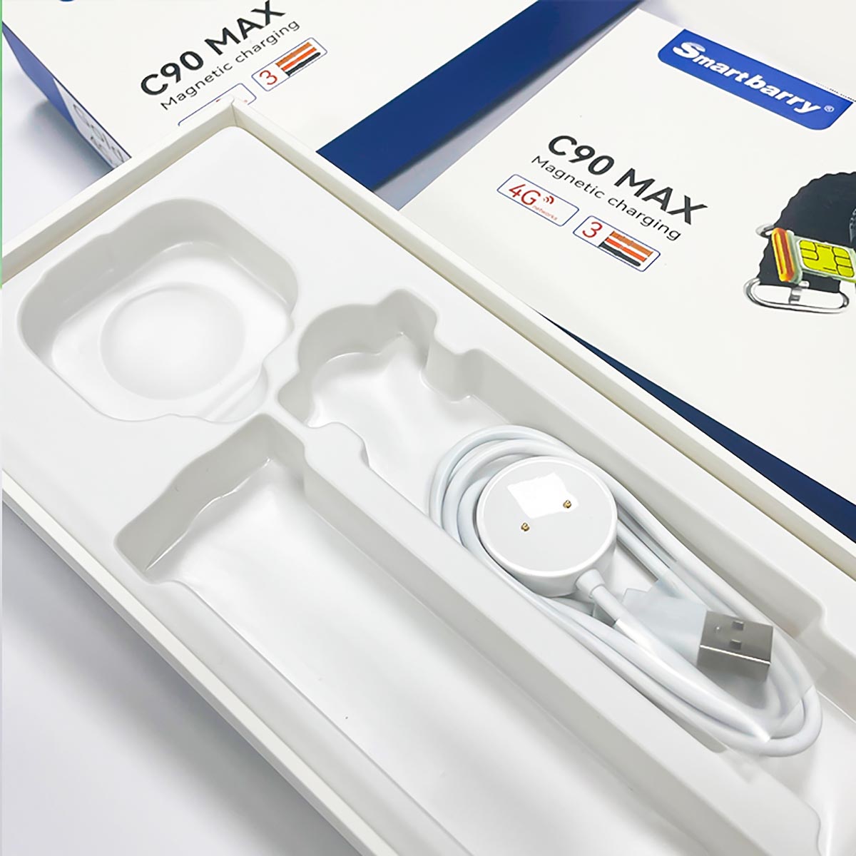 Smartbarry الساعة الذكية C90Max