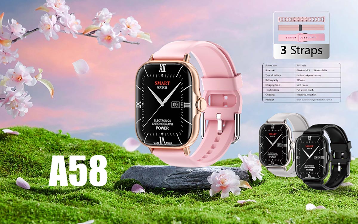 Smartbarry ساعة ذكية A58