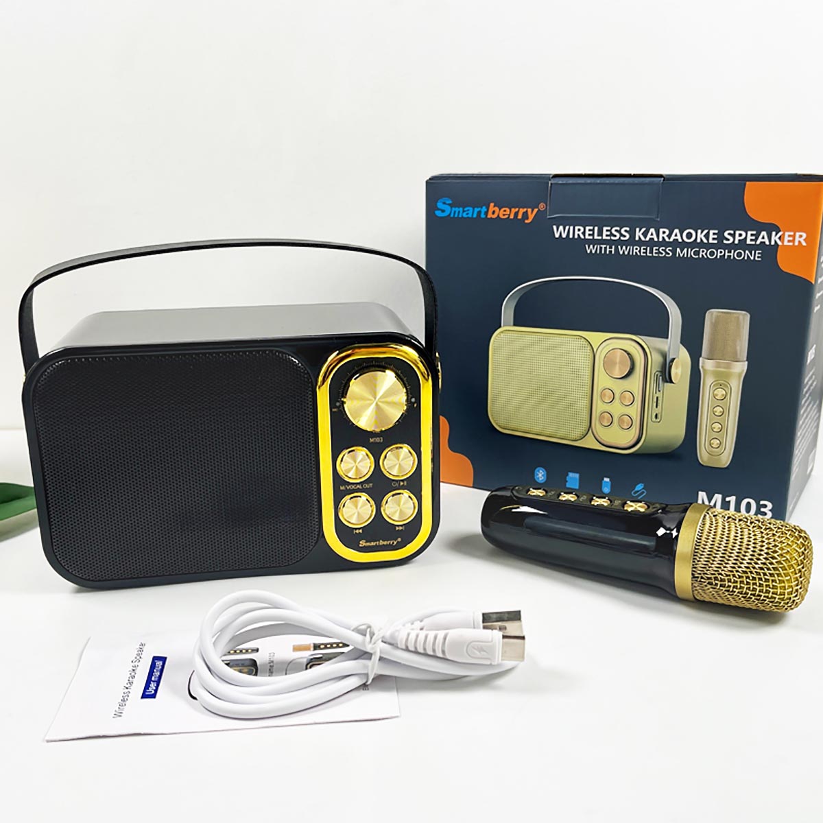 Smartbarry ميكروفون صوت بلوتوث M103