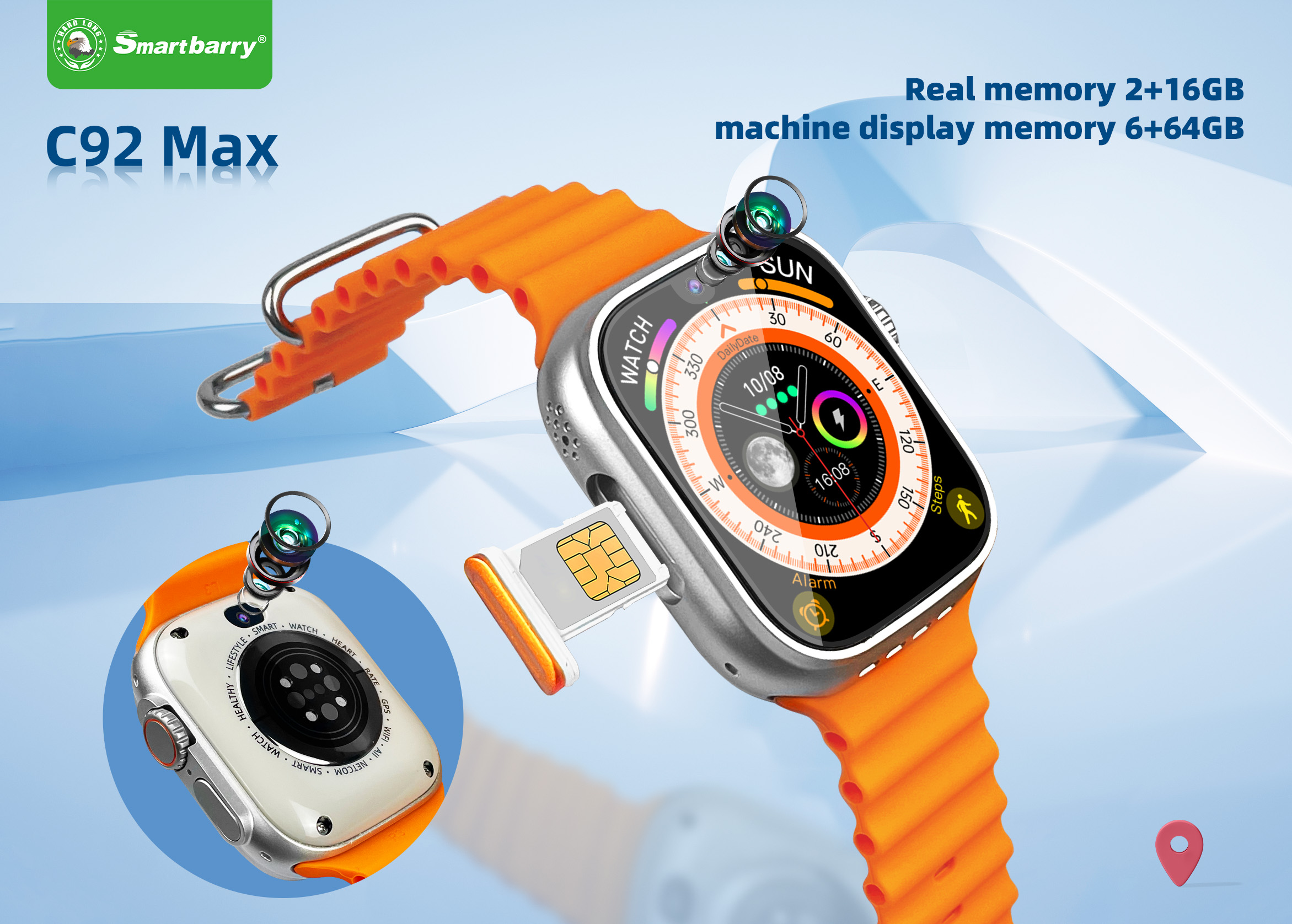 4G card insertion smartwatch C92 MAX