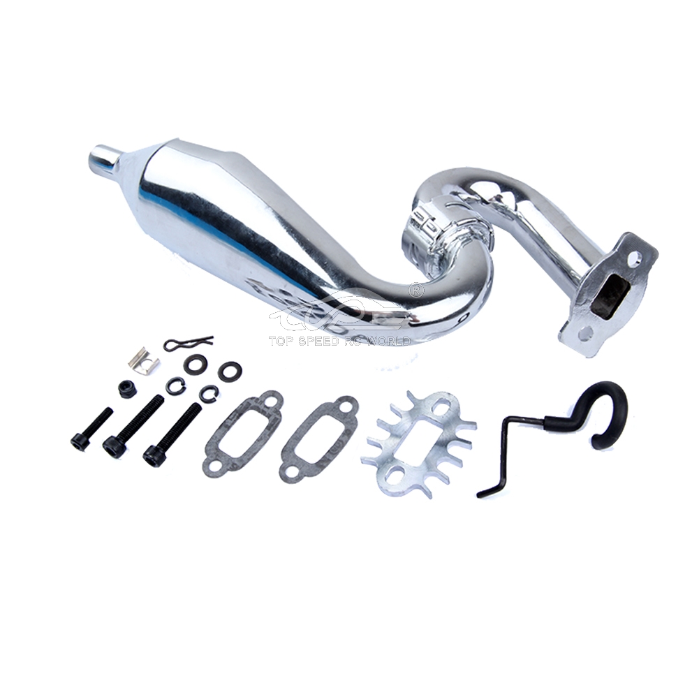 FLMLF Alloy exhaust/Tuned pipe for HPI BAJA 5B 5T 5SC