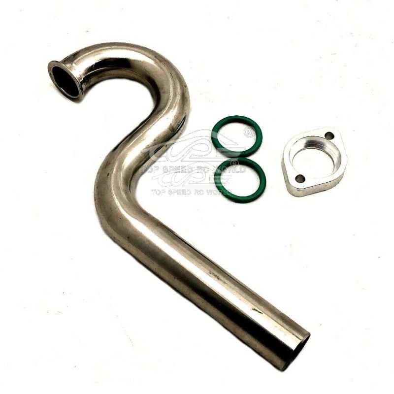 TOP SPEED RC WORLD RC Boat Exhaust Pipe S Header Fit 26CC 27.5CC 29CC ...