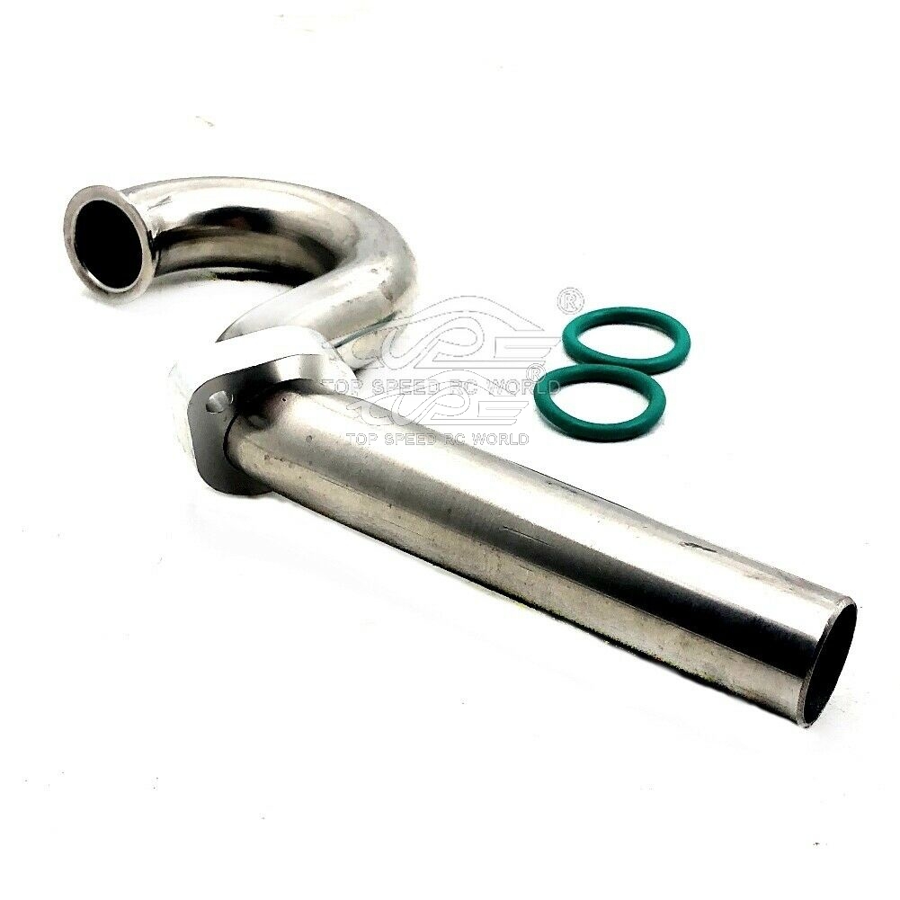 TOP SPEED RC WORLD RC Boat Exhaust Pipe S Header Fit 26CC 27.5CC 29CC ...