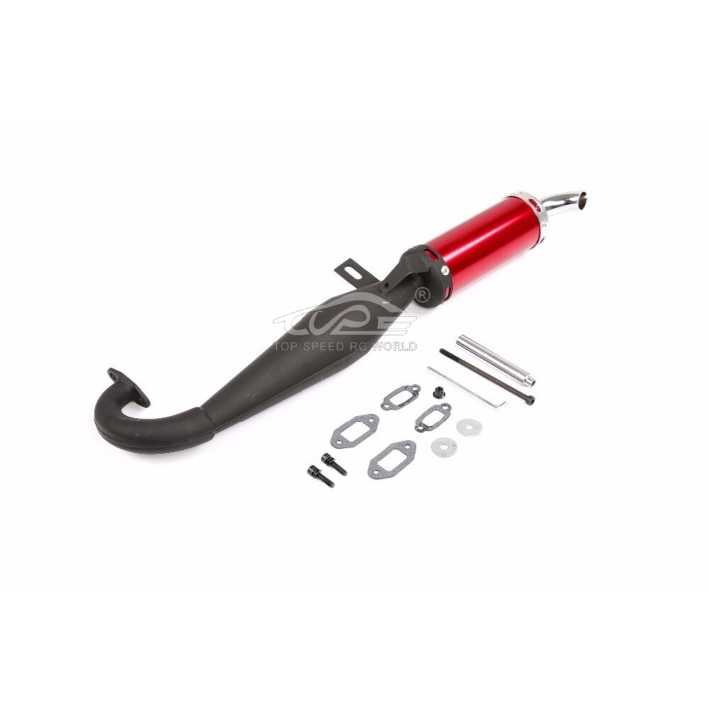 FLMLF Muffler Side exhaust Pipe Set for 1/5 Scale hpi rovan km mcd ...