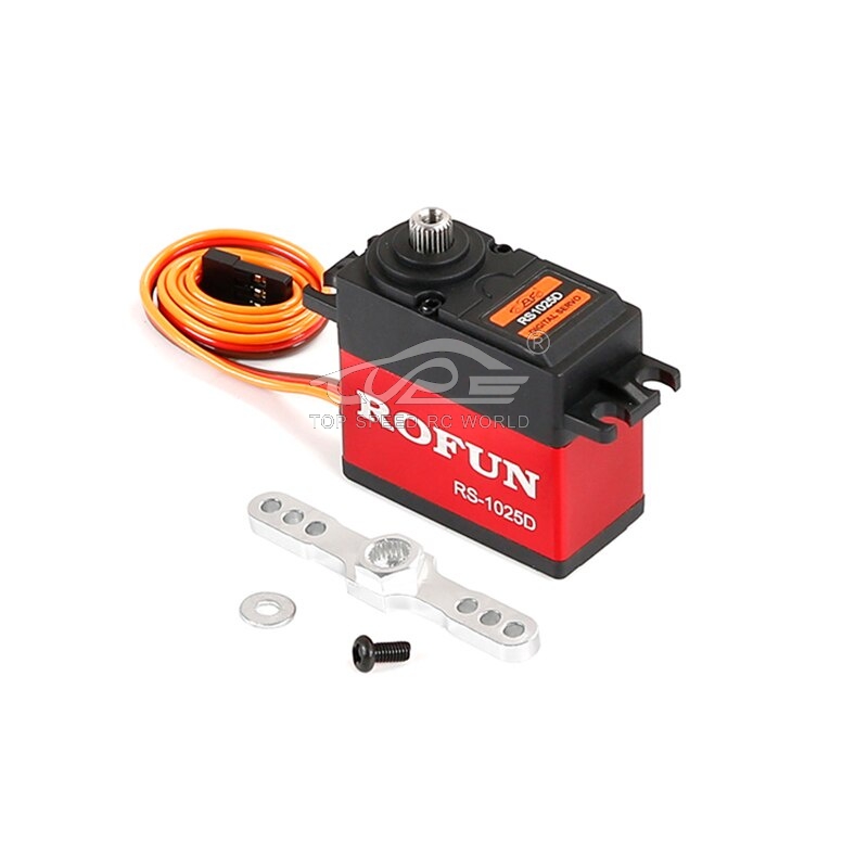 FLMLF 25kg Steering Gear and Metal Servo Arm for 1/5 Hpi Rovan Km Rofun ...