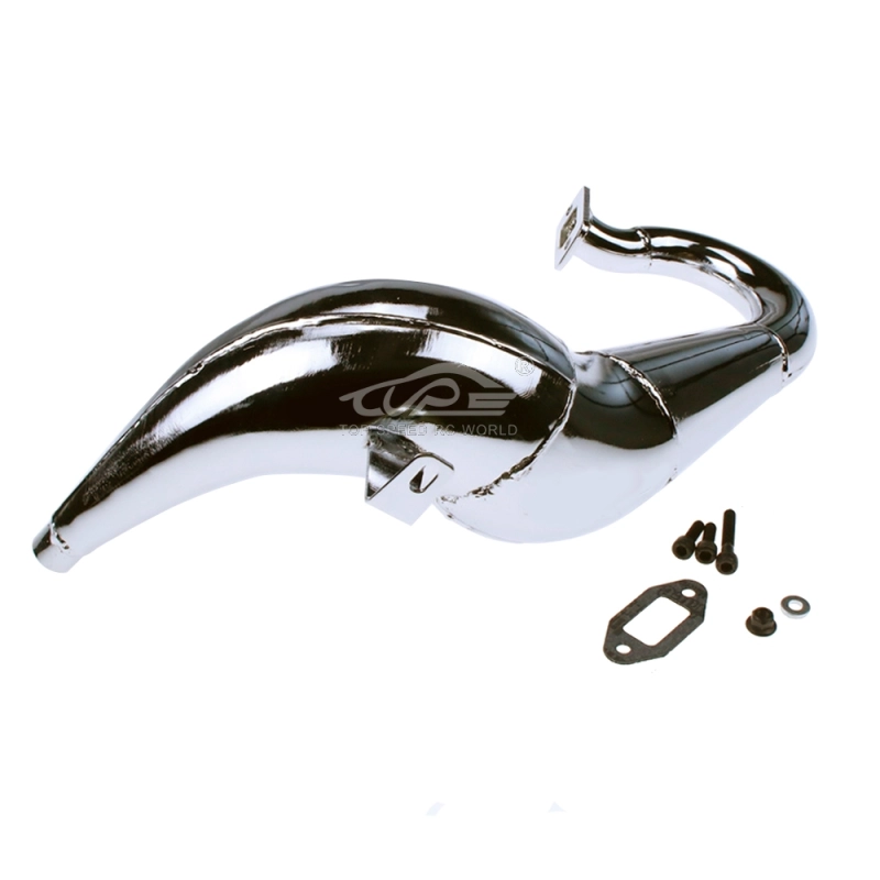 FLMLF Metal 71CC Engine Exhaust Pipe Kit for 1/5 ROVAN ROFUN LT LOSI ...