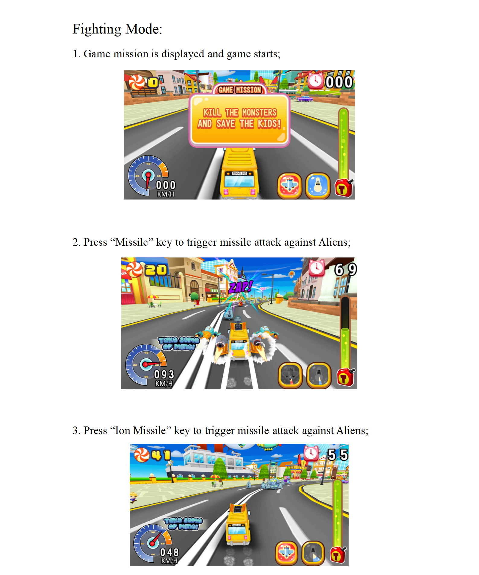 Educational Amusement Video Kiddie Ride - Super School Bus