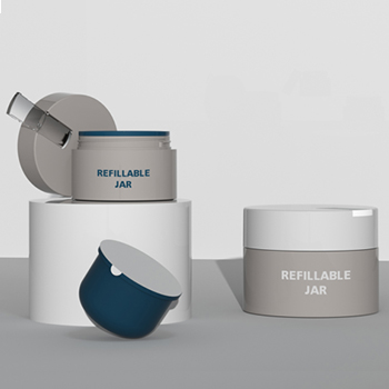 Refiller PP jar with spatula