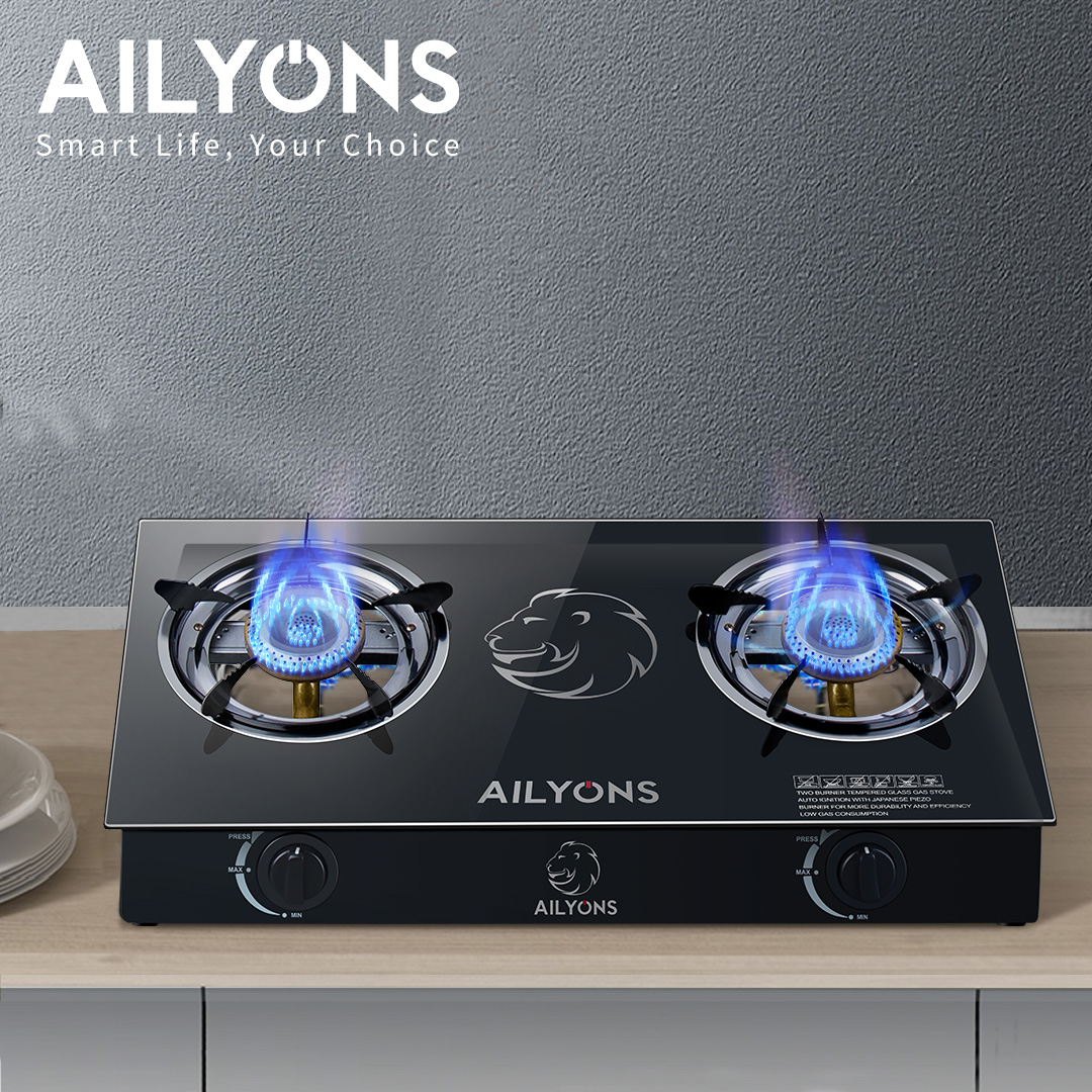 AILYONS GS014-2 Gas Stove Double Burner