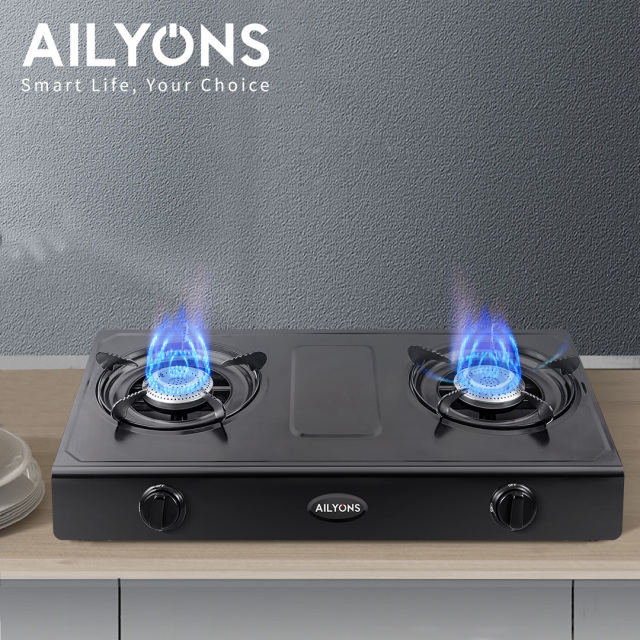 AILYONS GS017-1 Gas Stove Double Burner