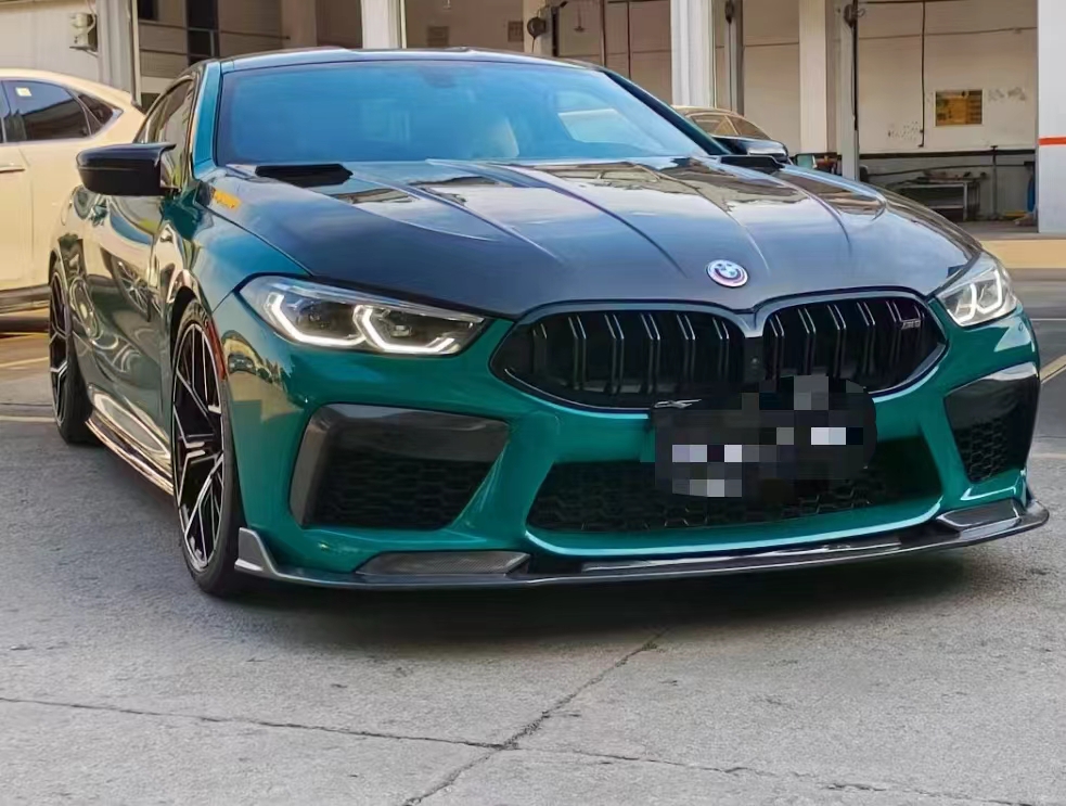For BMW M8 carbon fiber diffuser front lip side bodykit