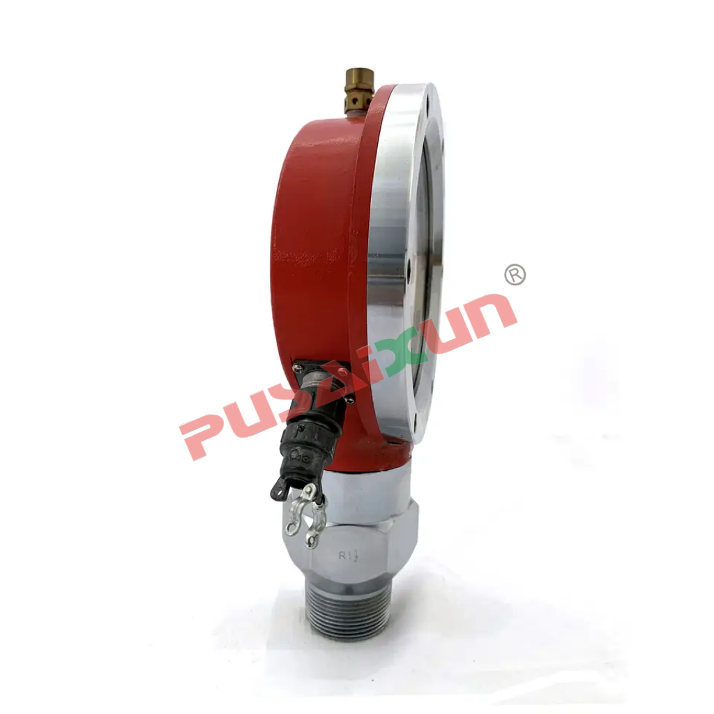 Unitized electrical pressure gauge