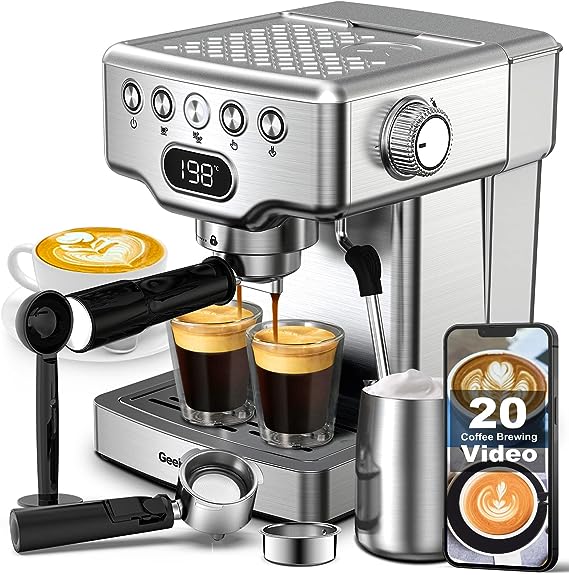 Geek Chef Espresso Machine 20 Bar GCF20E