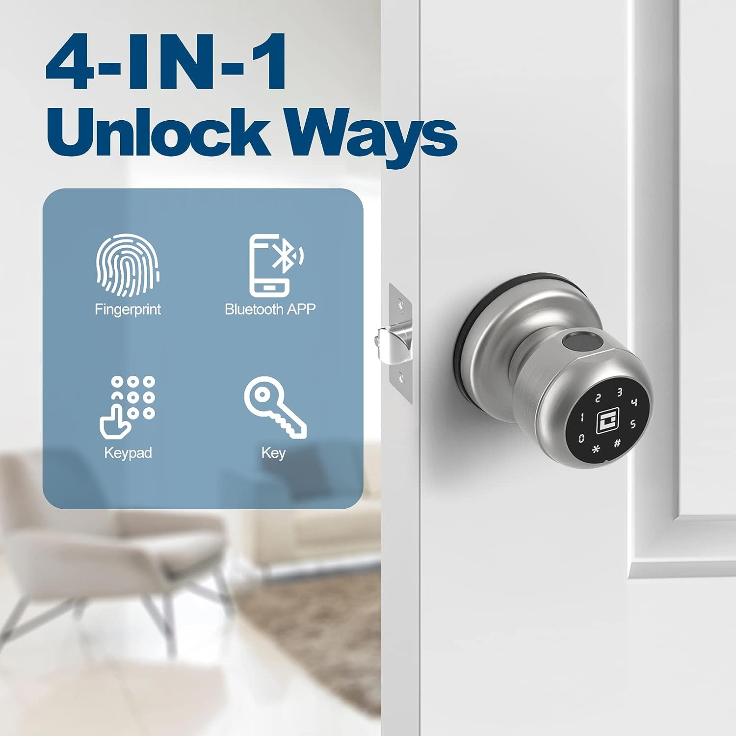 GeekTale Smart Door Knob with Keypad K02-02