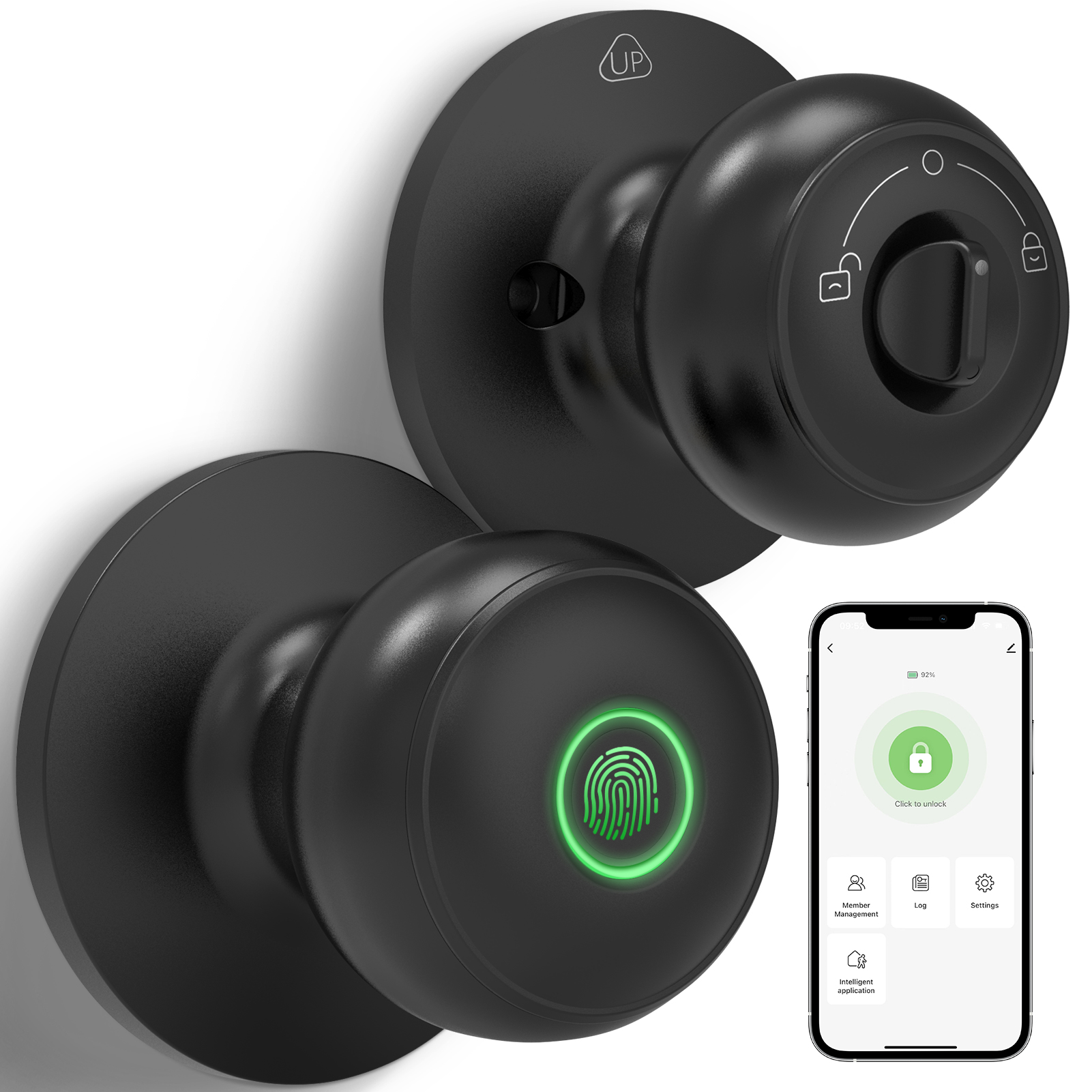 GeekTale Fingerprint Door Knob Lock Mode 3in1 K13