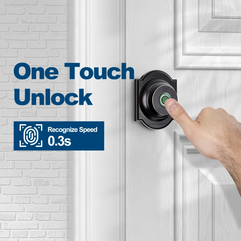 GeekTale Smart Deadbolt Lock, Fingerprint Deadbolt with App