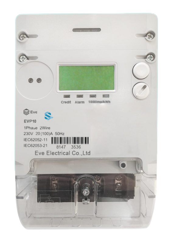 EVP10 Single Phase Prepayment Meter Latest STS Standard