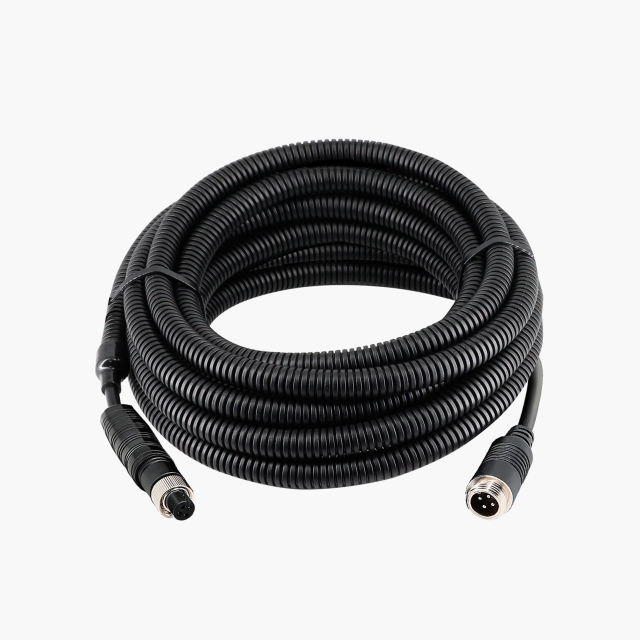 4 Pin Camera Cable with Corrugation Tube Cover