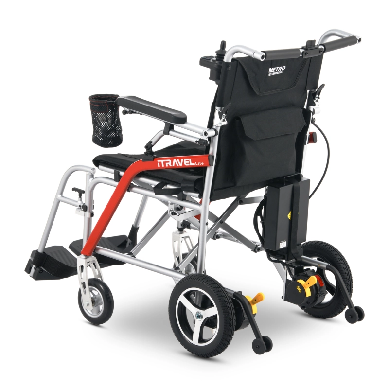 Intelligent Lightweight Foldable Electric Wheelchairs- Silver