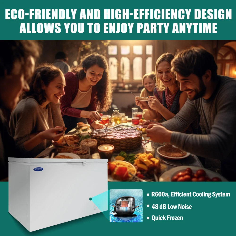 Xspracer 12.7-cu ft Solid Top Commercial Deep Chest Freezers with ...