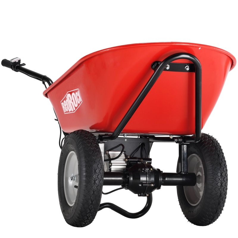 4-cu ft Electric Power Cart Utility Yard Cart with 330 lbs Load ...
