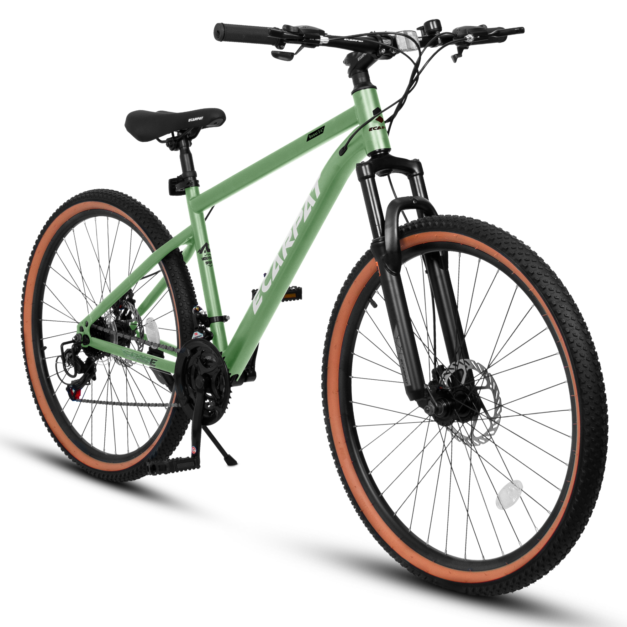 24-inch 21-Speed Mountain Bike for Adult (Green)
