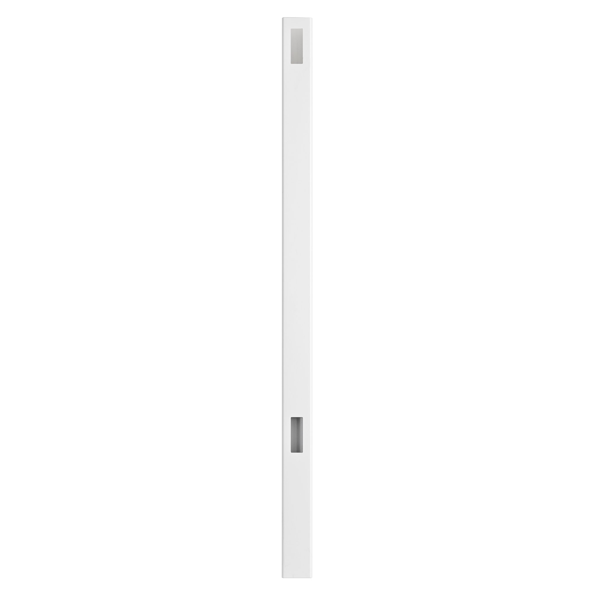 2 End Post White Vinyl Corner Fence Post