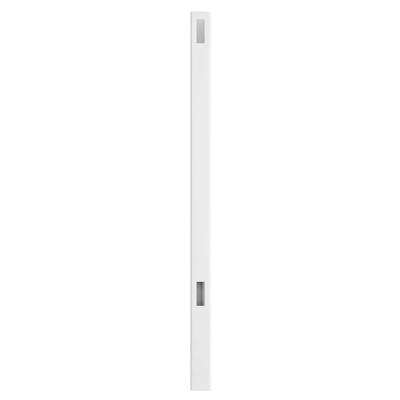 2 End Post White Vinyl Corner Fence Post