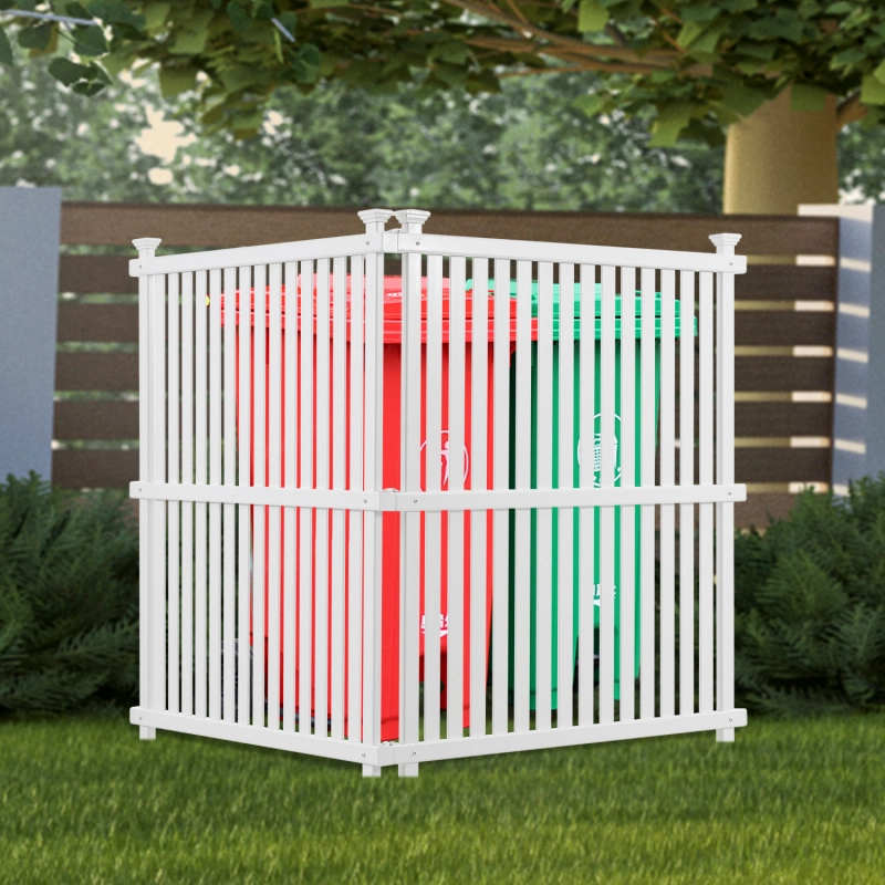 Vinyl White Privacy Screen Panels