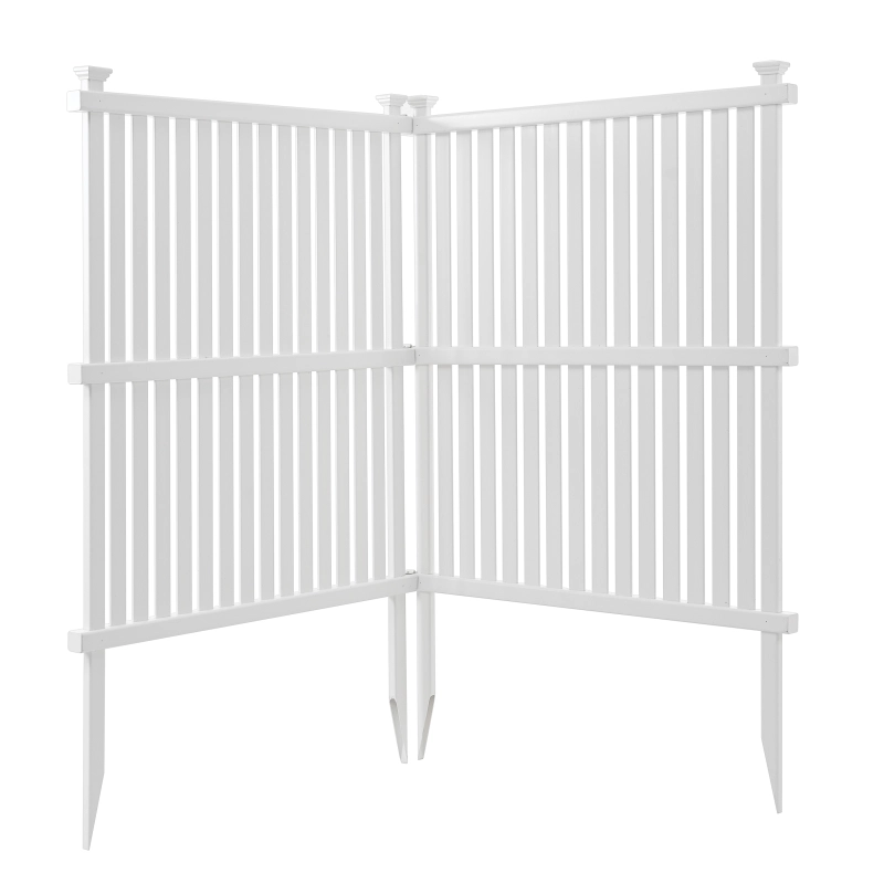 Vinyl White Privacy Screen Panels